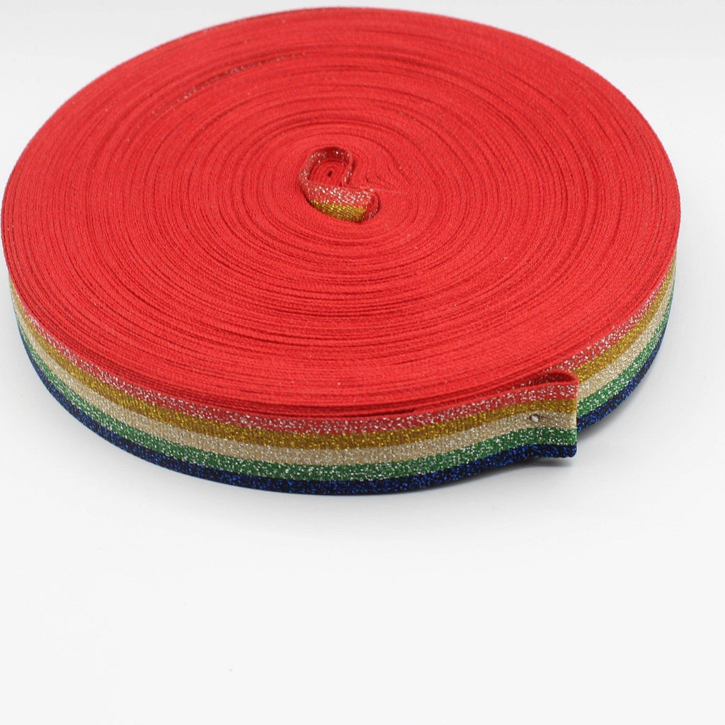 25 M Lurex Rainbow Ribbon 20mm bandbandenenfantgaygay pridegestreept ...